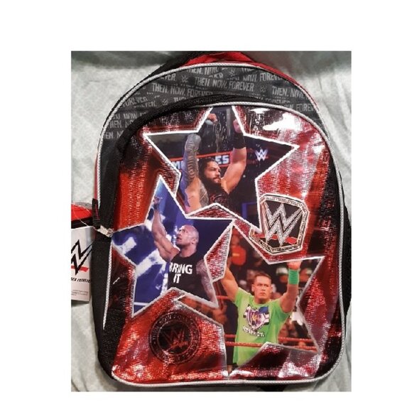 WWE | Accessories | Wwe Backpack Full Size John Cena The Rock Roman ...